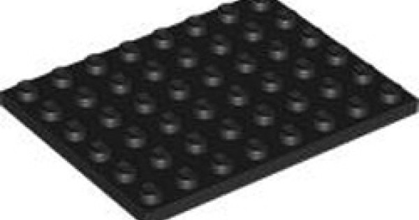 LEGO Part 303626 - 3036 - Plate 6x8 Black | LEGO Bricks, Replacement ...