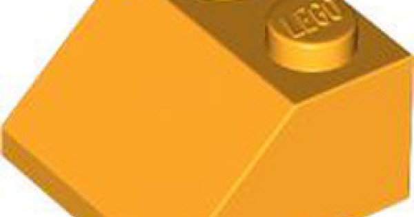 LEGO Part 6020181 - 3039 - Roof Tile 2x2 / 45 Degree Flame Yellowish ...