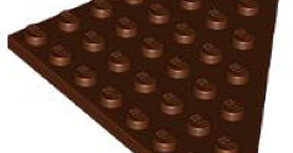 LEGO Part 6234270 - 30504 - Corner Plate 45 Degree 8x8 Reddish Brown ...