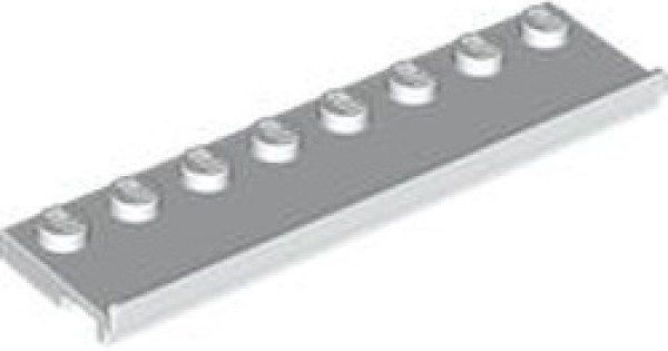 LEGO Part 4500878 - 30586 - Plate 2x8 with Gliding Groove White | LEGO ...