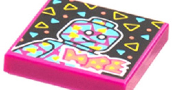 LEGO Part 6341648 - 3068pb1773 - Flat Tile 2X2 with Minifigure and ...