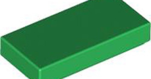 LEGO Part 306928 - 3069 - Flat Tile 1x2 Dark Green | LEGO Bricks ...