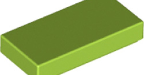 LEGO Part 4500125 - 3069 - Flat Tile 1x2 Bright Yellowish Green | LEGO ...
