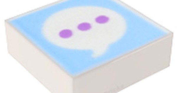 LEGO Part - 3070pb191 - Flat Tile 1x1 with Ellipsis in Speech Bubble ...