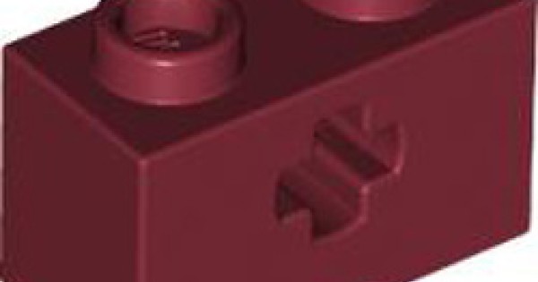 LEGO Part 6206250 - 31493 - Brick 1x2 with Cross Hole Dark Red | LEGO ...