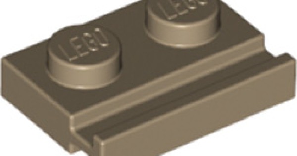 LEGO Part 4616711 - 32028 - Plate 1x2 with Slide Sand Yellow | LEGO ...