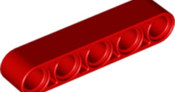 LEGO Part 4142132 - 32316 - Technic 5M Beam Bright Red | LEGO Bricks ...