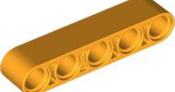 LEGO Part 6203256 - 32316 - Technic 5M Beam Flame Yellowish Orange ...