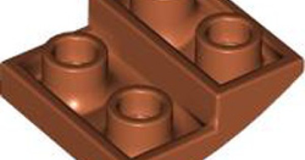LEGO Part 6265679 - 32803 - Brick 2x2x2/3, Inverted Bow Dark Orange ...