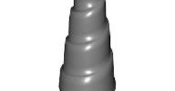 LEGO Part 6445056 - 34078 - Conical Horn Diameter 3.2 Shaft Dark Stone ...