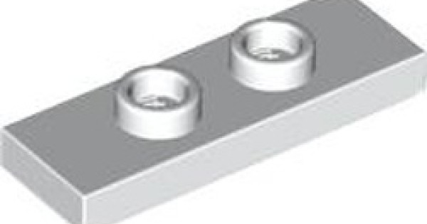 LEGO Part 6195371 - 34103 - Plate 1x3 with 2 Knobs White | LEGO Bricks ...