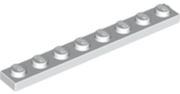 LEGO Part 346001 - 3460 - Plate 1x8 White | LEGO Bricks, Replacement ...
