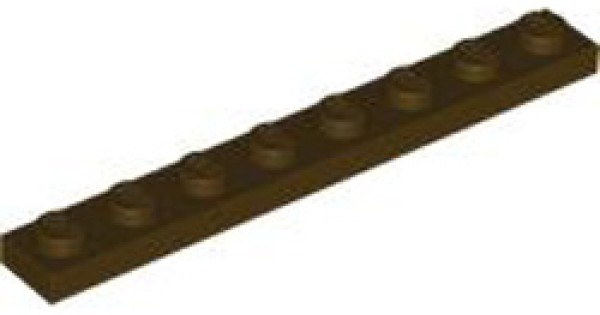 LEGO Part 4519946 - 3460 - Plate 1x8 Dark Brown | LEGO Bricks ...