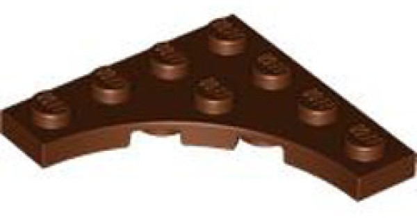 LEGO Part 6228841 - 35044 - Plate 4x4 with Arch Reddish Brown | LEGO ...