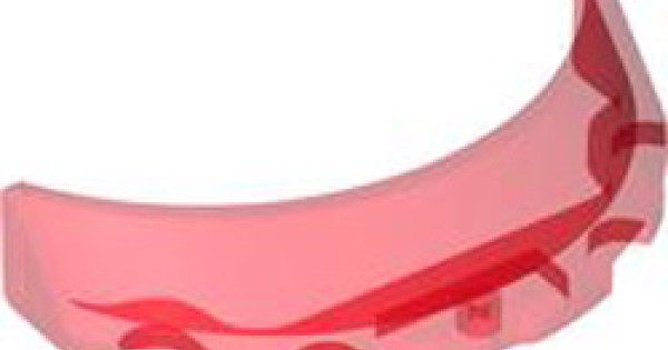 LEGO Part 6247933 - 35298 - Cockpit with Bow 3x6x1 Transparent Red ...