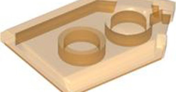 LEGO Part 6382017 - 35339 - Flat Tile 2x3 with Angle Transparent Bright ...