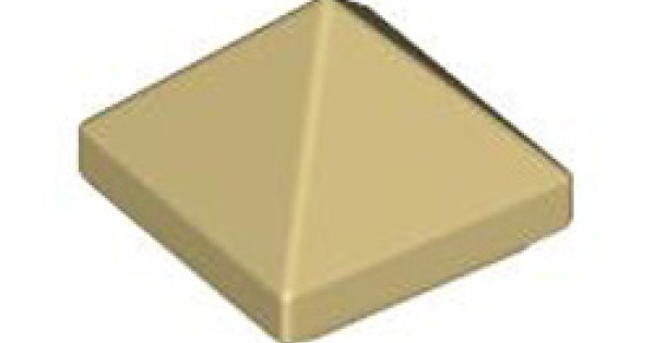 LEGO Part 6249125 - 35344 - Pyramid Ridged Tile 1x1x2/3 Brick Yellow ...
