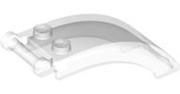 LEGO Part 6244793 - 35375 - Cockpit 2x5x2 with Shaft Transparent White ...