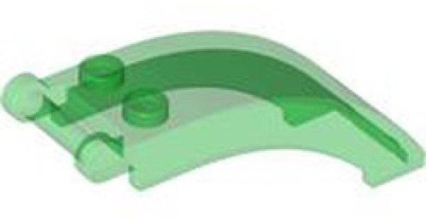 LEGO Part 6254880 - 35375 - Cockpit 2x5x2 with Shaft Transparent Green ...