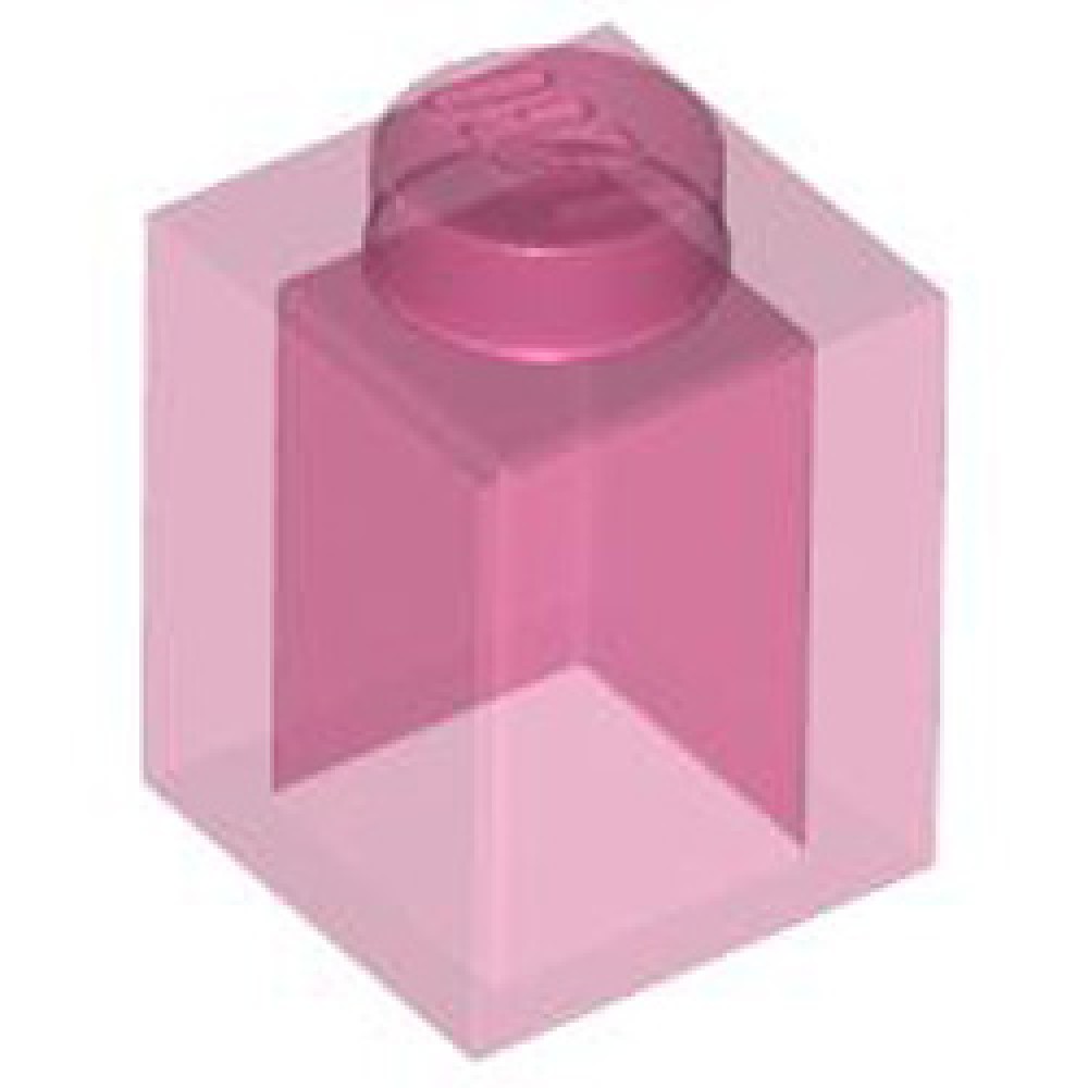 LEGO Part 6240553 - 35382 - Brick 1x1 Transparent Medium Reddish Violet ...