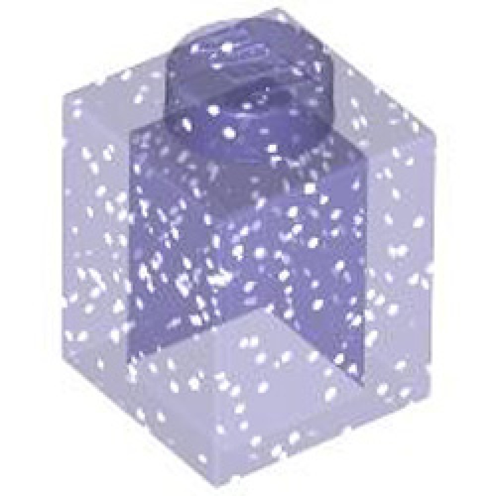 LEGO Part 6253761 - 35382 - Brick 1x1 Transparent Bright Violet with ...