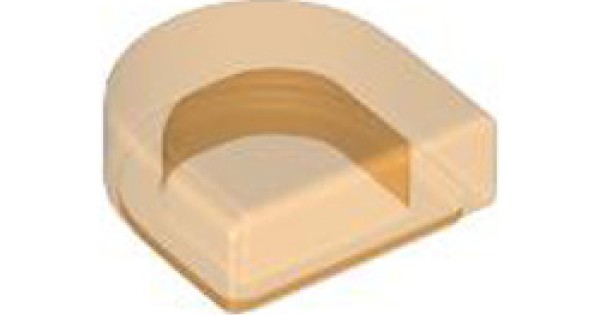 LEGO Part 6507959 - 35398 - Flat Tile 1x1 1/2 Circle Transparent Bright ...
