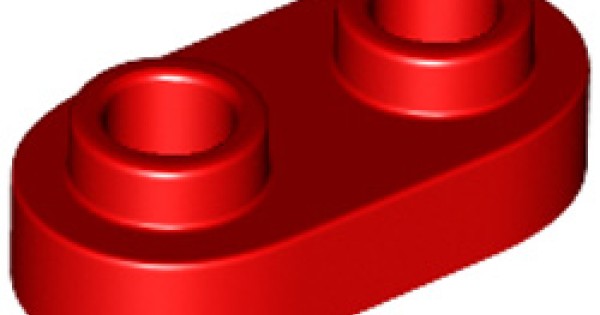 LEGO Part 6210269 - 35480 - Plate 1x2 Rounded Bright Red | LEGO Bricks ...