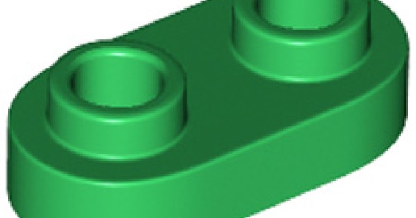 LEGO Part 6210271 - 35480 - Plate 1x2 Rounded Dark Green | LEGO Bricks ...