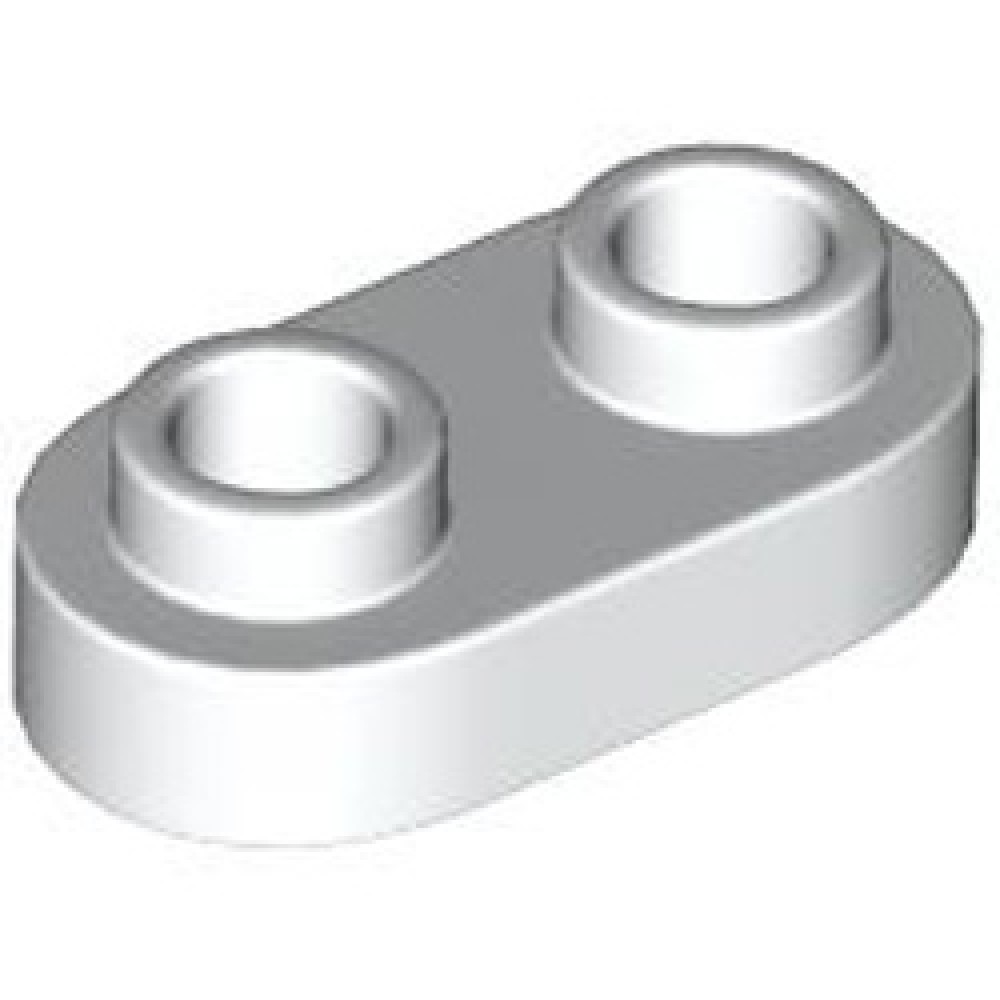 LEGO Part 6210272 - 35480 - Plate 1x2 Rounded White | LEGO Bricks ...