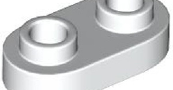 LEGO Part 6210272 - 35480 - Plate 1x2 Rounded White | LEGO Bricks ...