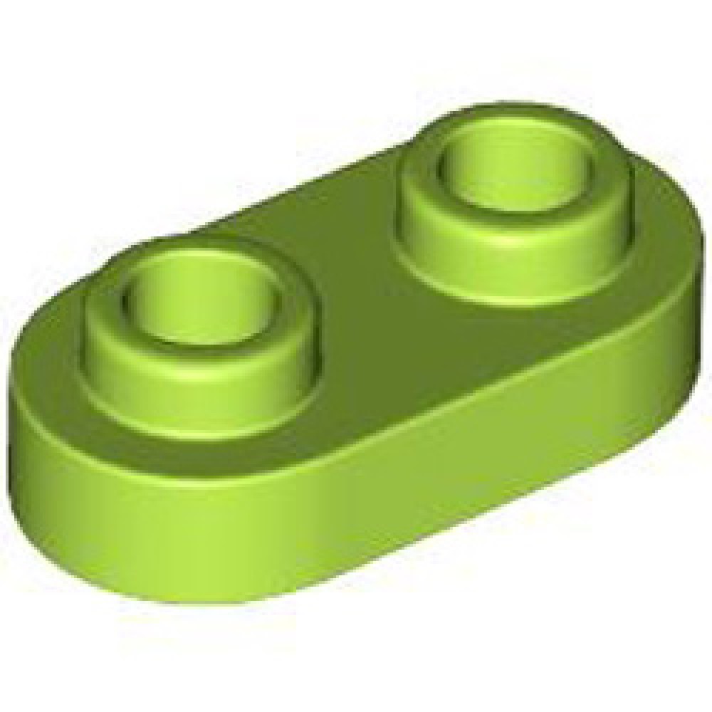 LEGO Part 6264062 - 35480 - Plate 1x2 Rounded Bright Yellowish Green ...