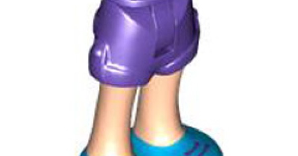 LEGO Part 6384649 - 36198 - Shorts with Hip Number 15 Medium Lilac ...
