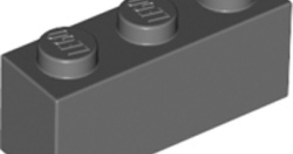LEGO Part 4211104 - 3622 - Brick 1x3 Dark Stone Grey | LEGO Bricks ...