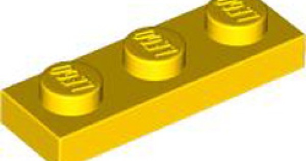 LEGO Part 362324 - 3623 - Plate 1x3 Bright Yellow | LEGO Bricks ...