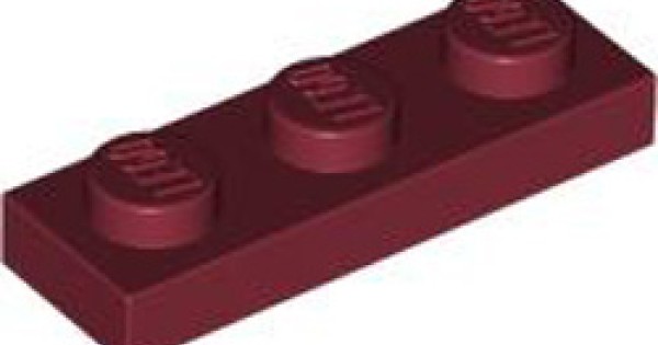 LEGO Part 4539076 - 3623 - Plate 1x3 Dark Red | LEGO Bricks ...