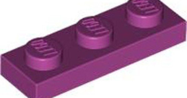 LEGO Part 6022048 - 3623 - Plate 1x3 Bright Reddish Violet | LEGO ...