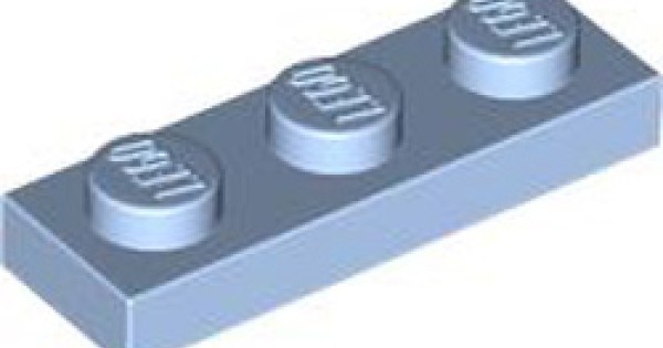 LEGO Part 6372138 - 3623 - Plate 1x3 Light Royal Blue | LEGO Bricks ...
