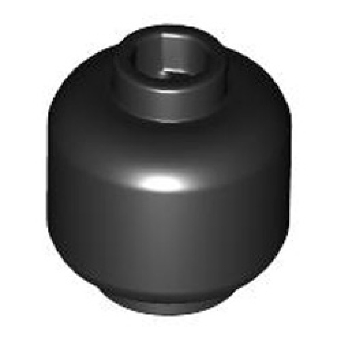LEGO Part 362626 - 3626 - Mini Head Black | LEGO Bricks, Replacement ...