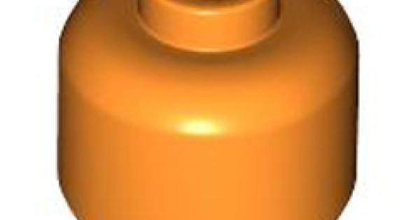 LEGO Part 4511896 - 3626 - Mini Head Bright Orange | LEGO Bricks ...