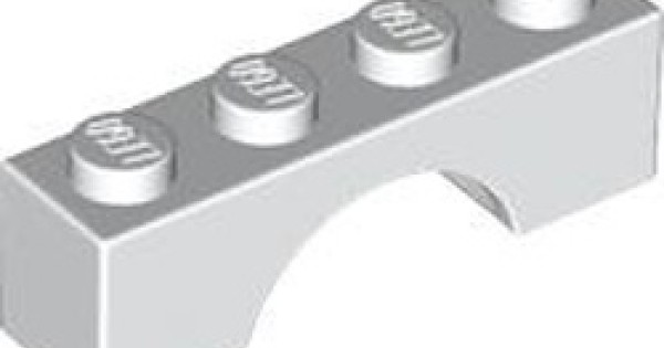 LEGO Part 365901 - 3659 - Brick with Bow 1x4 White | LEGO Bricks ...