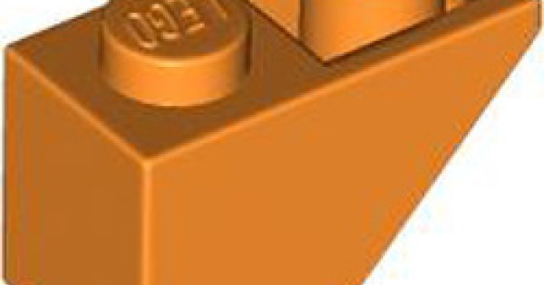 LEGO Part 4616279 - 3665 - Roof Tile 1x2 Inverted Bright Orange | LEGO ...