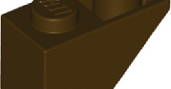 LEGO Part 4654915 - 3665 - Roof Tile 1x2 Inverted Dark Brown | LEGO ...