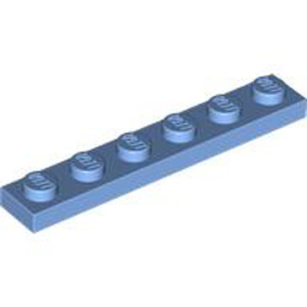 LEGO Part 4179829 - 3666 - Plate 1x6 Medium Blue | LEGO Bricks ...