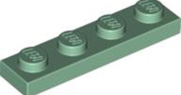 LEGO Part 4633698 - 3710 - Plate 1x4 Sand Green | LEGO Bricks ...