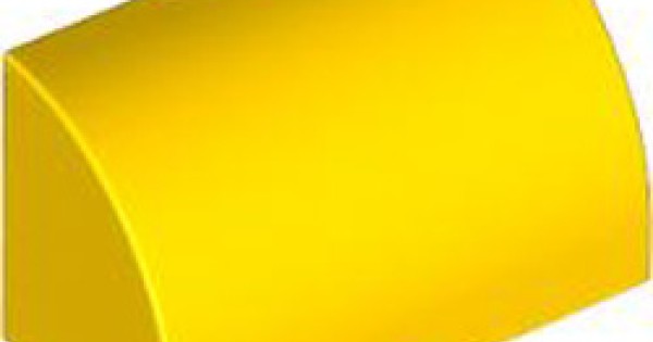 LEGO Part 6297284 - 37352 - Brick 1x2 Outside Half Bow Bright Yellow ...