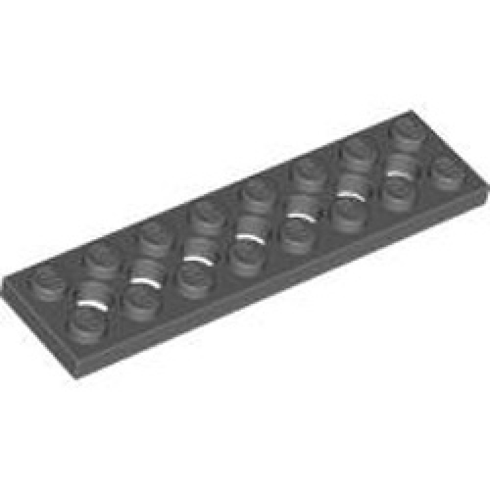 LEGO Part 4260707 - 3738 - Plate 2x8 with Holes Dark Stone Grey | LEGO ...