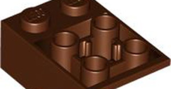 LEGO Part 4508616 - 3747 - Roof Tile 2x3/25 Degree Inverted Reddish ...