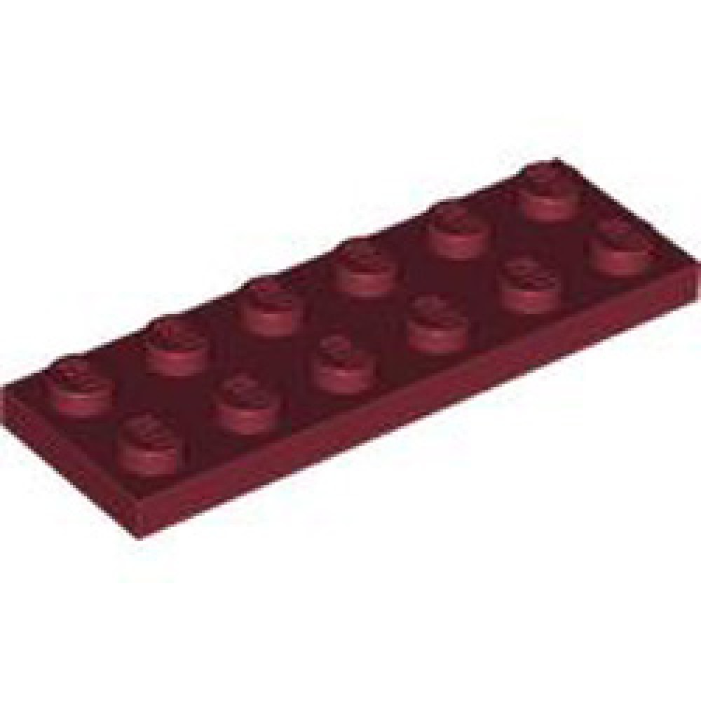 LEGO Part 4618986 - 3795 - Plate 2x6 Dark Red | LEGO Bricks ...