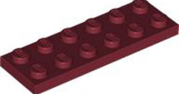LEGO Part 4618986 - 3795 - Plate 2x6 Dark Red | LEGO Bricks ...