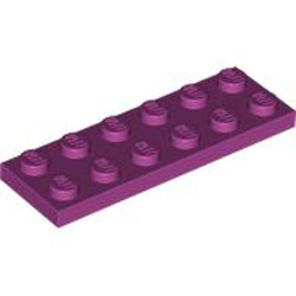 LEGO Part 6186656 - 3795 - Plate 2x6 Bright Reddish Violet | LEGO ...